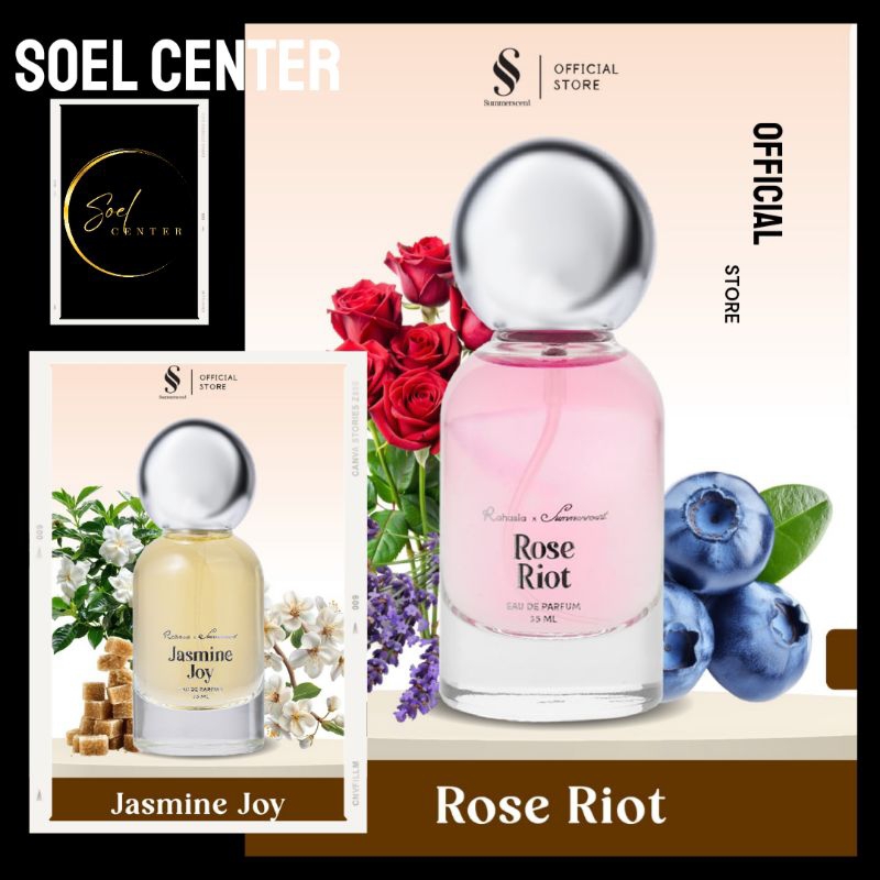 Jual Rekomendasi Shopee Soel Center Jasmine Joy Eau de Parfum Rose Riot ...
