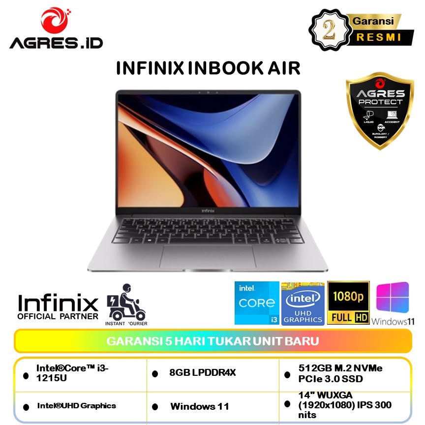 Jual Infinix Inbook Air I3 1215 8GB 512GB Windows11 14.0WUXGA IPS ...