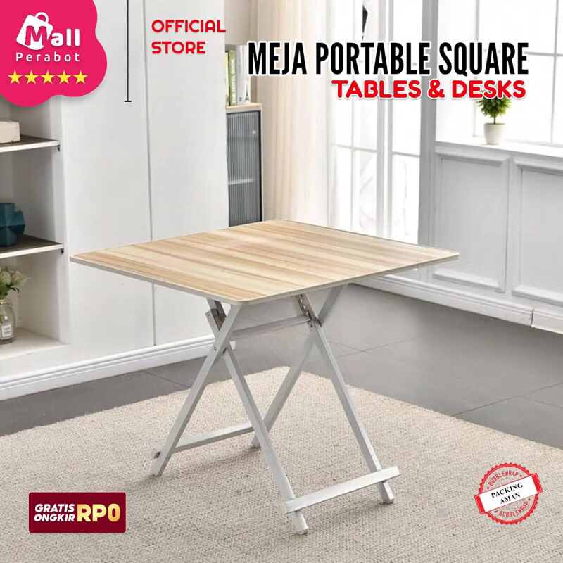 Jual Mall Perabot | Meja Lipat Furniture Serba Guna Motif | Square ...