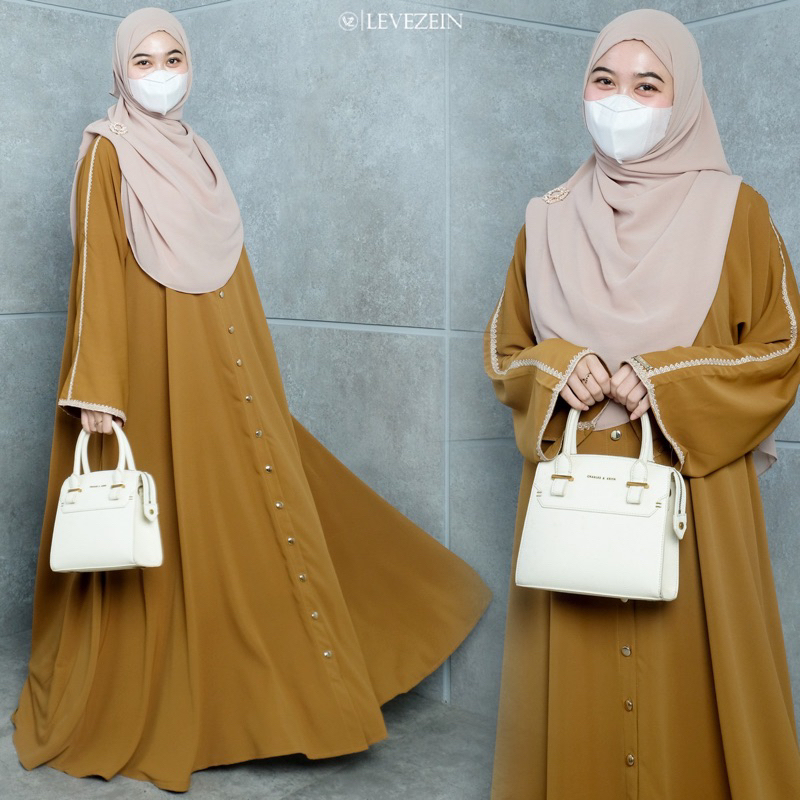 Jual Raudhah Abaya Syari WARNA BARU bahan Morena anti UV by Levezein (Gamis Haji dan Umroh ...