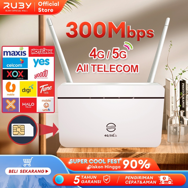 Jual New modem wifi modified unlimited 300mbps P6000+router 4G/5G ZTE ...