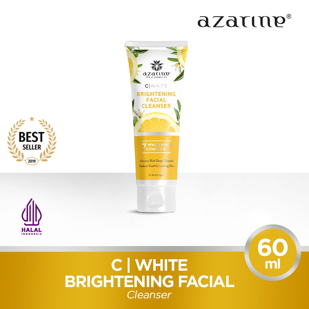 Jual Azarine C White Brightening Facial Cleanser 60ml | Shopee Indonesia