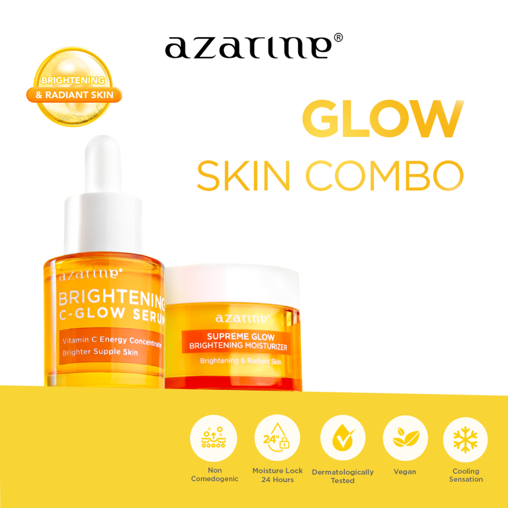 Jual Azarine Glow Skin Combo [2 pcs] Paket Skincare Mencerahkan dan ...