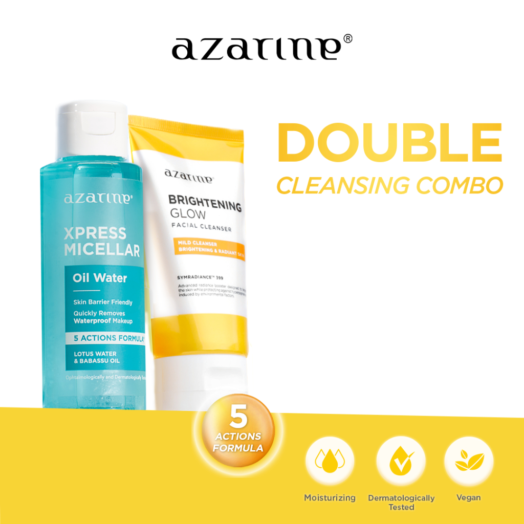 Jual Azarine Double Cleanse Glow Skin Combo [2 pcs] Paket Deep ...