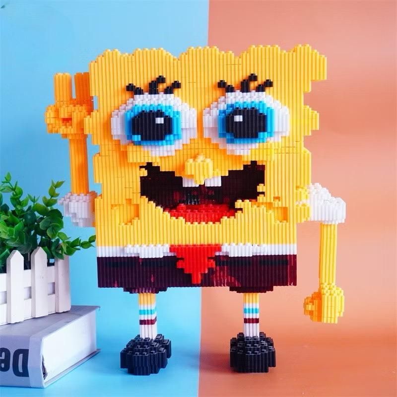 Jual TSC Nano Blocks Spongebob 8621 3D Model, Mainan Blok Susun, Blok ...