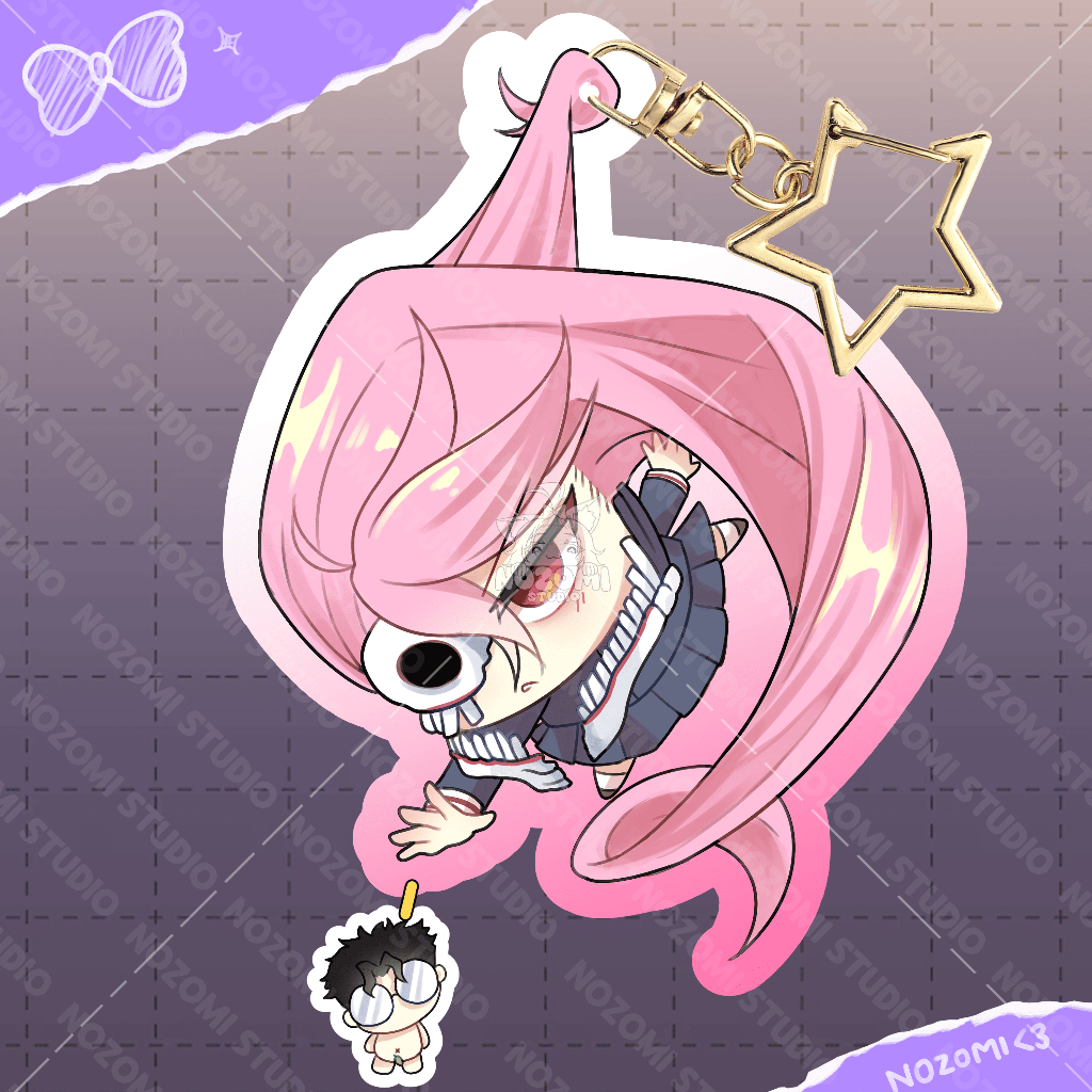 Jual Keychain / Ganci Anime DANDADAN SHIRATORI AIRA ACROBATIC SILKY ...