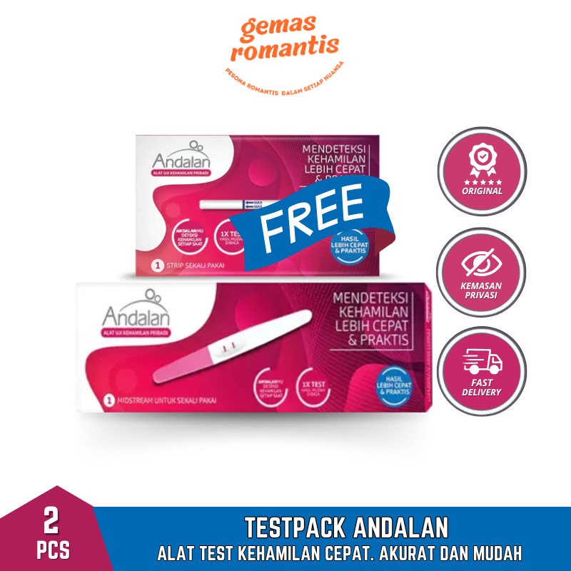 Jual Andalan Pregnancy Test Midstream & Tespack Andalan Strip Alat Uji ...