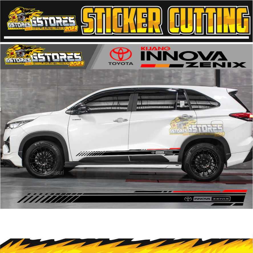 Jual STICKER TOYOTA INNOVA ZENIX TERBARU STICKER BODY SAMPING INNOVA ...
