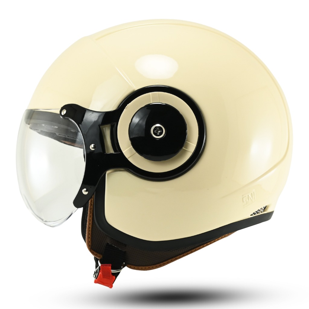 Jual Helm Retro NSX Scudetto Solid Pastel Premium Bahan ABS Premium ...
