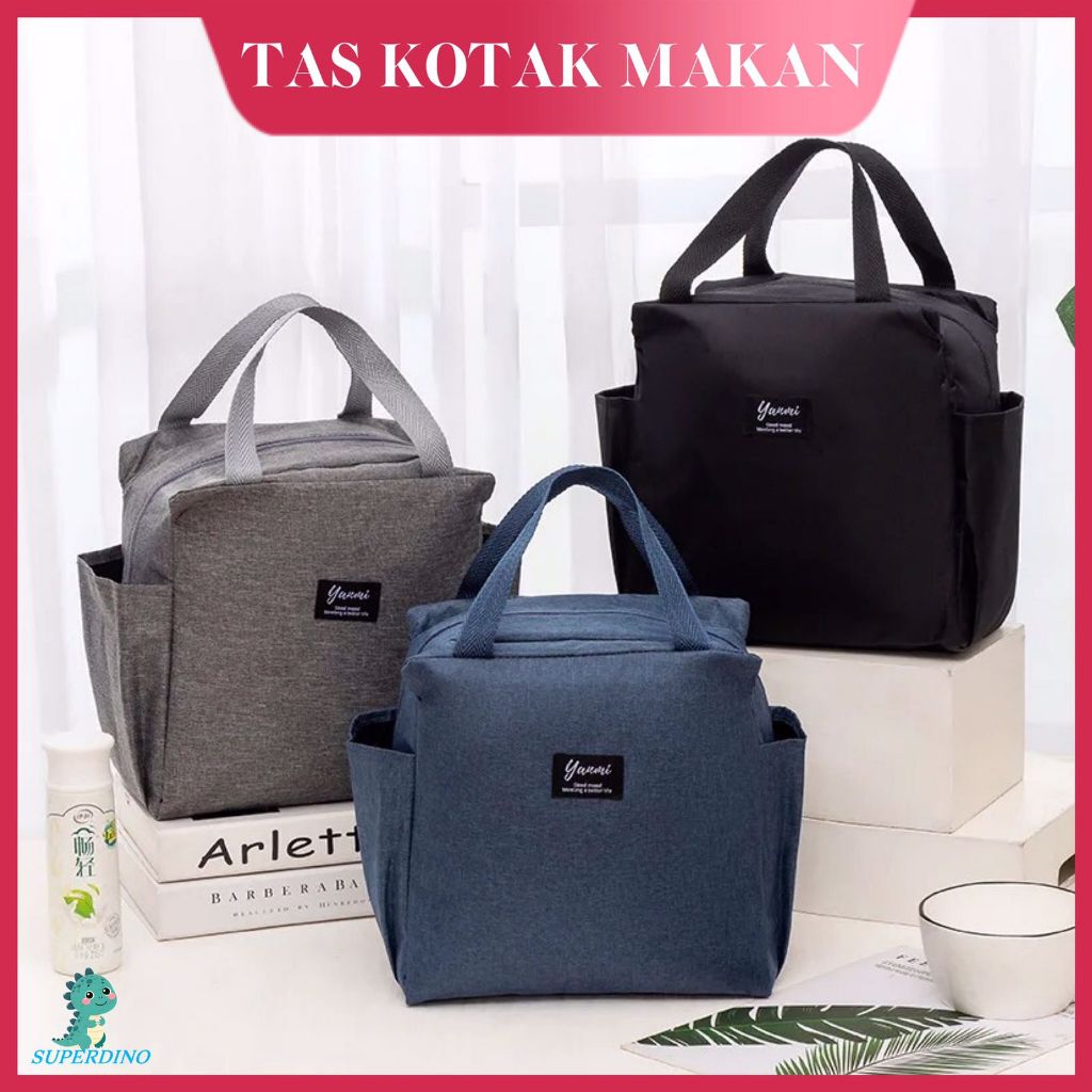 Jual Superdino Tas Kotak Makan Tas Bekal Tahan Panas/ Tas Bekal Makanan ...