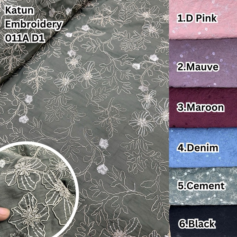 Jual Katun Embroidery 011A D1 (Harga Per 50cm) | Shopee Indonesia