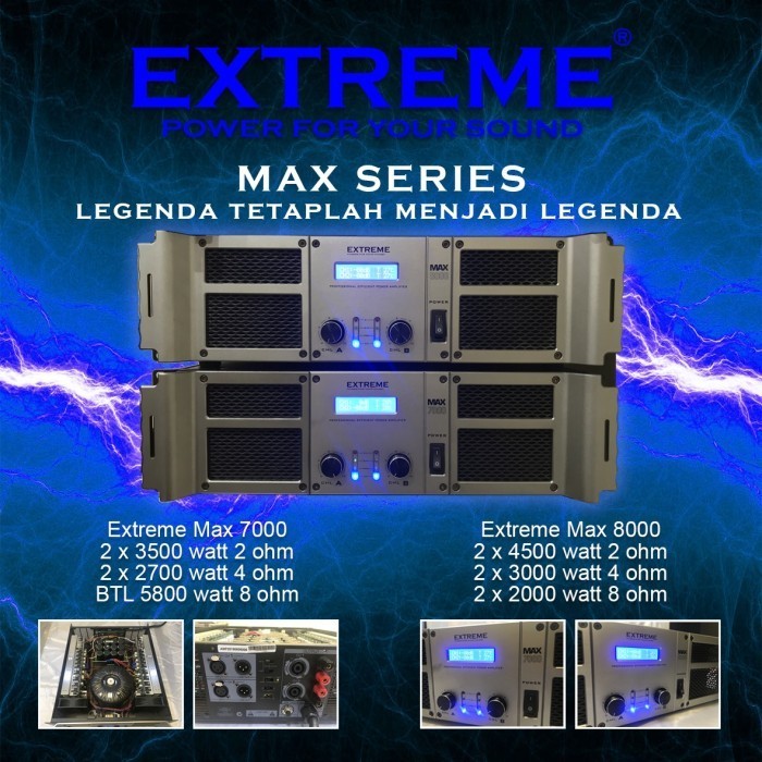 Jual Power Extreme MAX7000 Power Amplifier | Shopee Indonesia