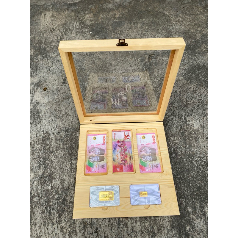Jual box custom box perhiasan ukuran uang 3 skat plus antam | Shopee Indonesia