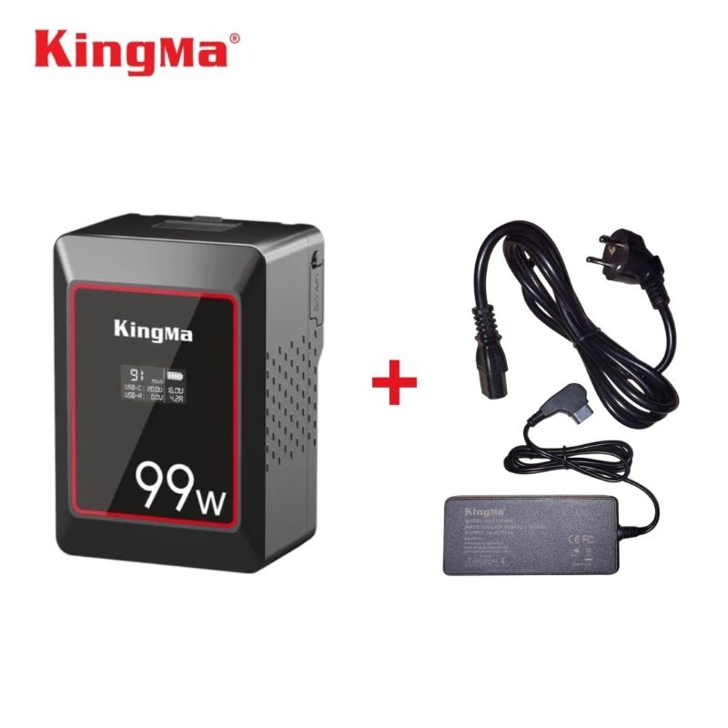 Jual KingMa Baterai V-Mount VK99 LCD Display 6700mAh + Charger ...