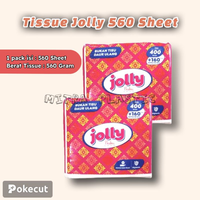 Jual Tissue Jolly 560 Sheets / Tisu Jolly 560 Gram | Shopee Indonesia