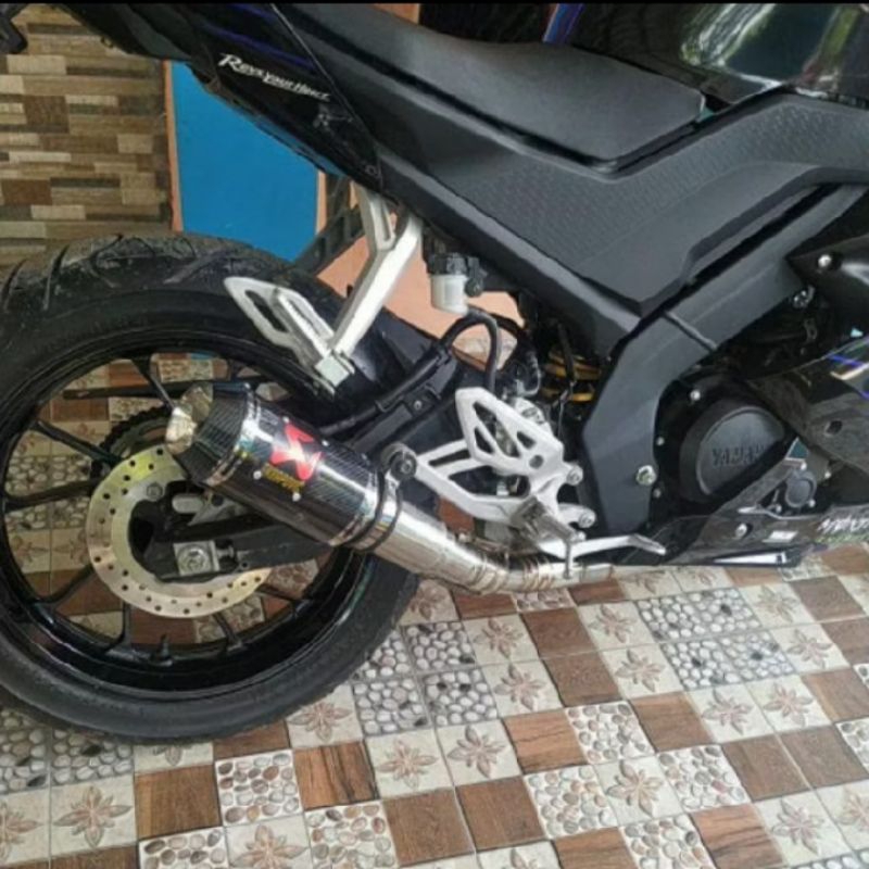 Jual knalpot racing Akrapovic gp Lorenzo m1 fullset for R15 v2 V3 v4 ...