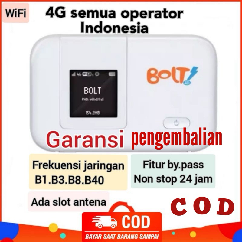 Jual MODEM WIFI BOLT SLIM HUAWEI E5372 UNLOCK 4G ALL OPERATOR MODEM ...
