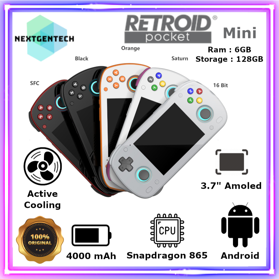 Jual Retroid Pocket Mini Retro Handheld Video Game Console Portable ...