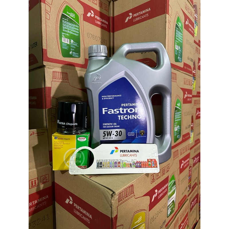 Jual Paket Ganti Oli Honda Jazz Fastron Techno SAE 5W-30 4L & Filter ...