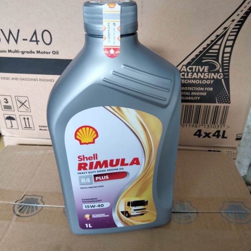Jual Oli Mesin Shell Rimula R4 Plus / R4 X SAE 15W-40 Mobil Diesel ...