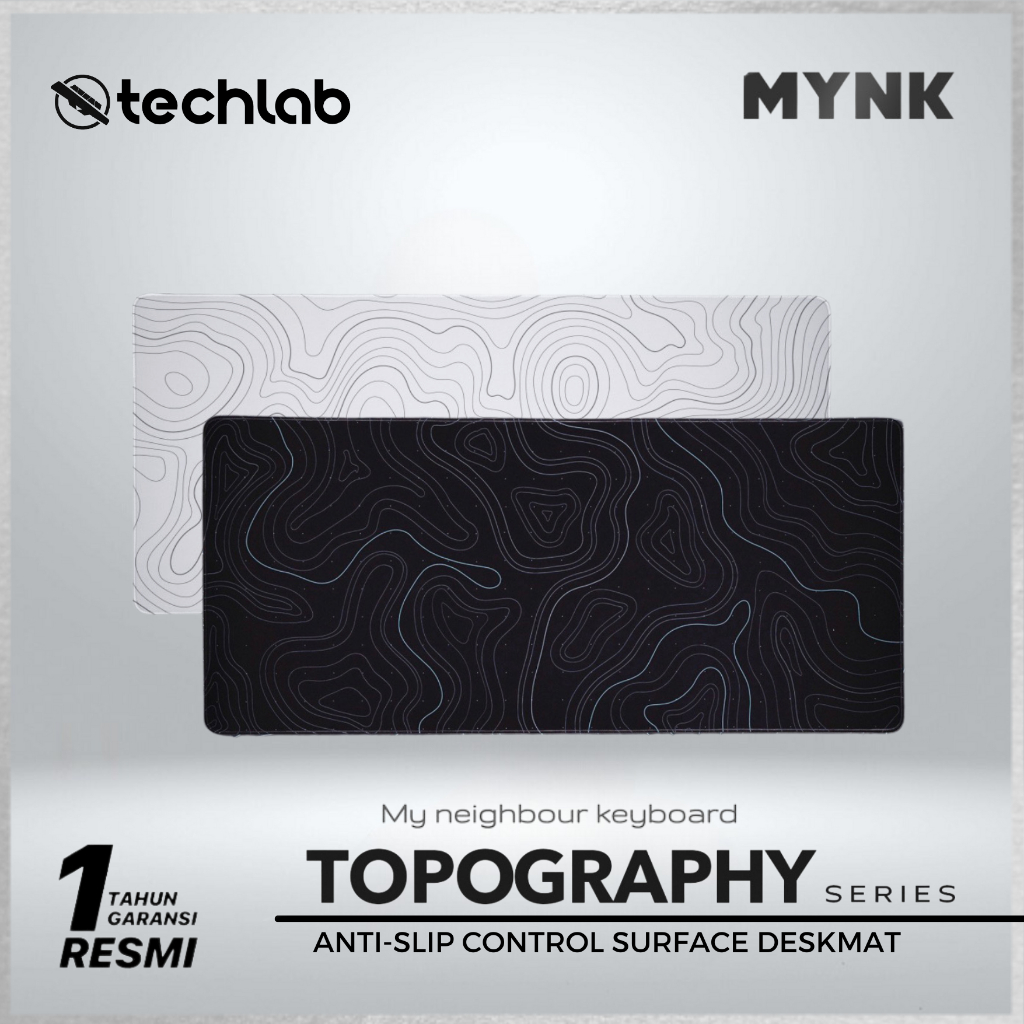 Jual MYNK Topography Deskmat Anti-Slip Waterproof Mousepad by My ...