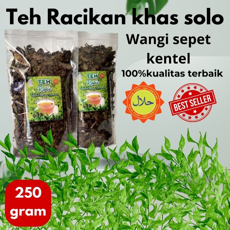 Jual Teh Ratoe 250gr/teh racikan khas solo/teh racik/teh wasgitel/teh ...