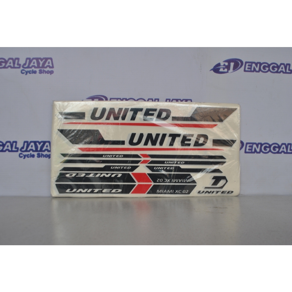 Jual Decal Sticker Stiker Sepeda United Miami XC 02 MTB Hybrid CTB ...