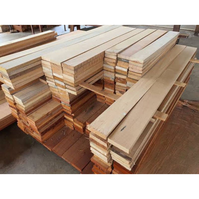 Jual list kayu 2x5x200 kayu Jenitri kayu solid serut halus hampelas ...