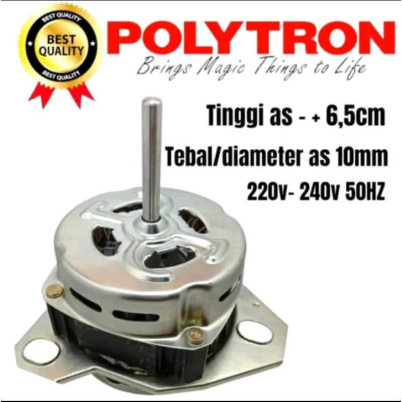 Jual DINAMO WASH POLYTRON PWM 1076 MESIN CUCI POLYTRON 2 TABUNG ...