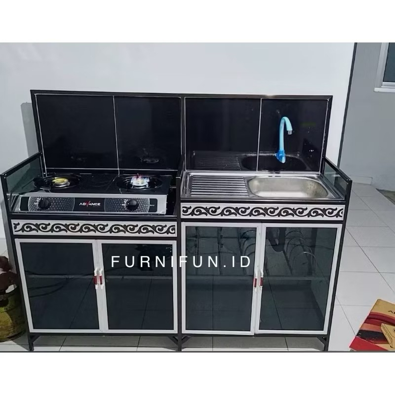 Jual Meja Wastafel Aluminium Dan Rak piring | Shopee Indonesia