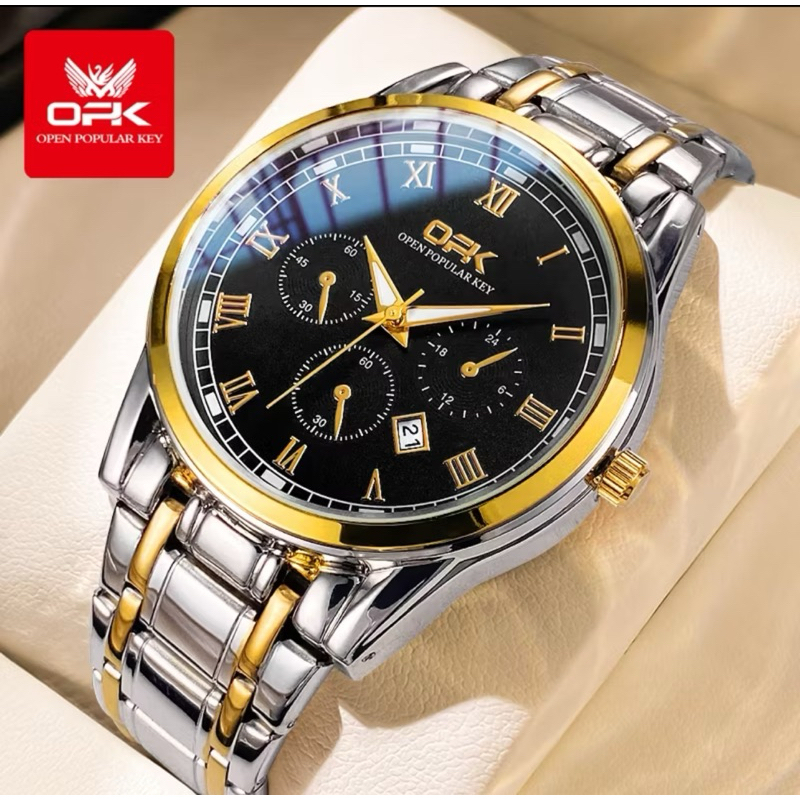Jual OPK 8119 Jam Tangan Pria Anti Air Original Waterproof Stainless ...
