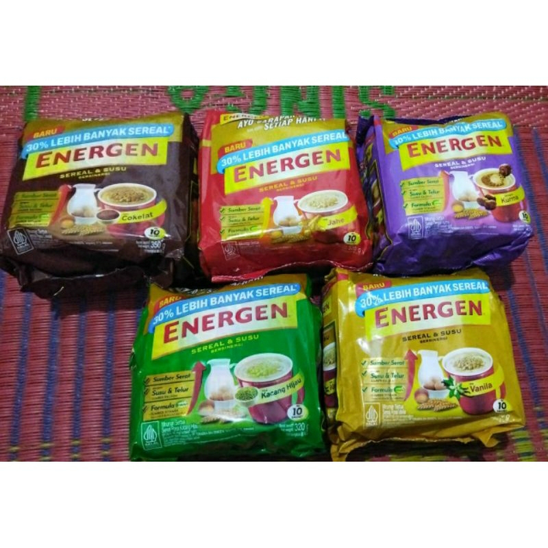 Jual LANGSUNG DIKIRIM,,,,10sachet ENERGEN sachet kemasan baru isi lebih ...