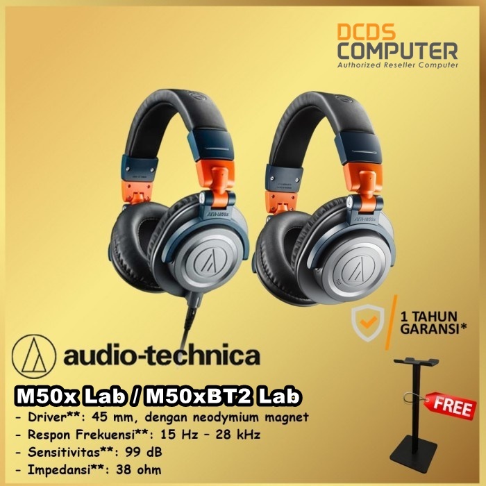 Jual Audio-Technica ATH-M50x LAB M50xLab Professional Monitor Headphones / M50x BT Bluetooth ...