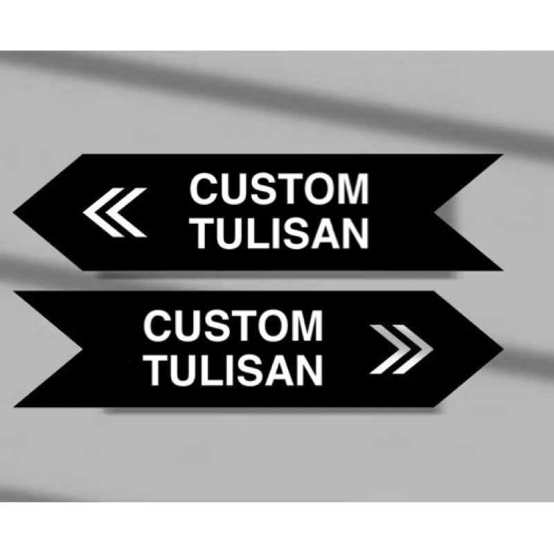 Jual PAPAN AKRILIK PETUNJUK ARAH CUSTOM TULISAN / PENANDA PENUNJUK ...