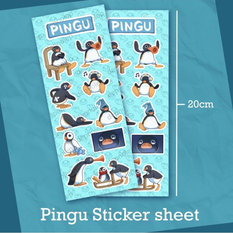Jual Pingu Sticker Sheet (fanmerch by Dep) | Shopee Indonesia
