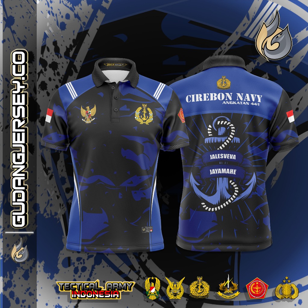 Jual JERSEY TNI AD / TNI AL / TNI AU / POLRI FREE CUSTOM LOGO | Shopee ...