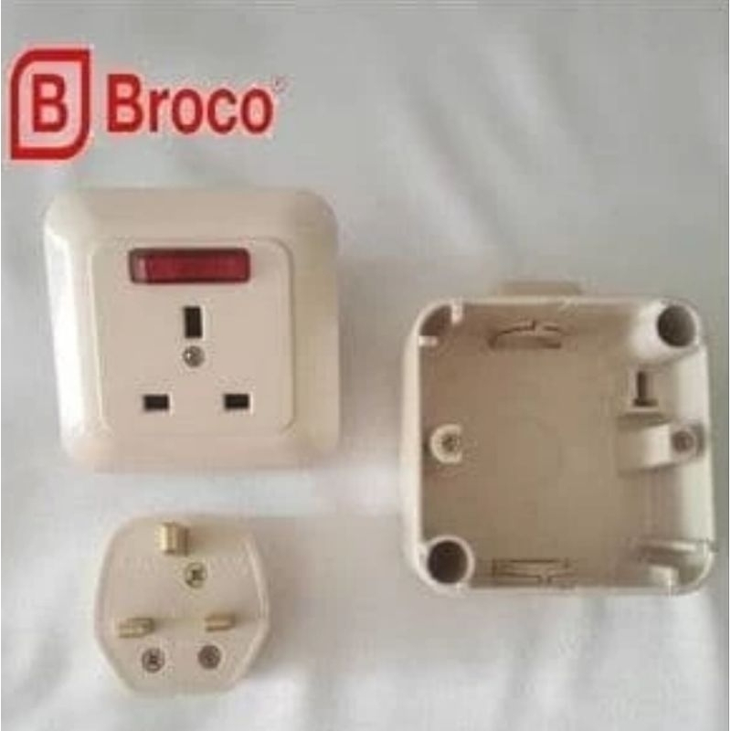 Jual Stop Kontak AC Set Broco Gracio Cream Original | Shopee Indonesia