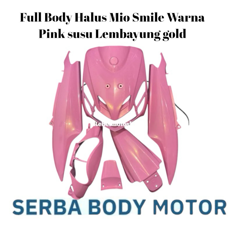 Jual Full Body Halus Yamaha Mio Smile Custom warna Putih lembayung gold ...