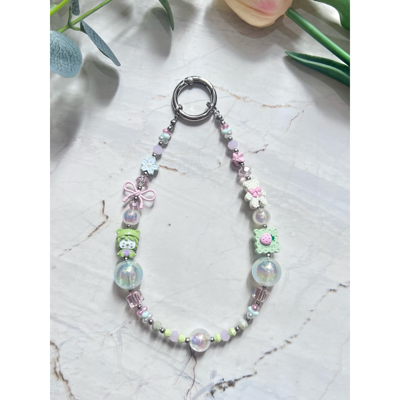 Jual Phone Strap Simple Manik Besi Cantik | Shopee Indonesia