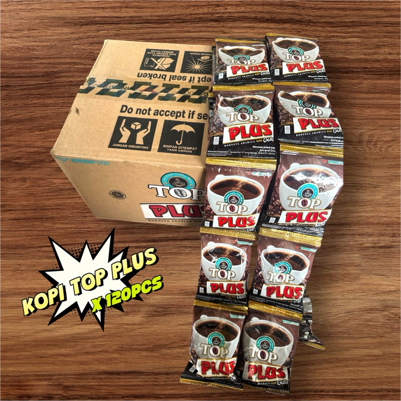 Jual 120pcs Top Kopi Plus Gula 18gr ( Karton ) | Shopee Indonesia