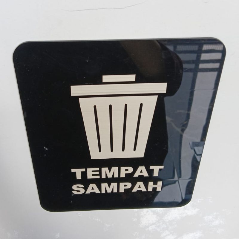 Jual sign board acrylic tempat sampah | Shopee Indonesia