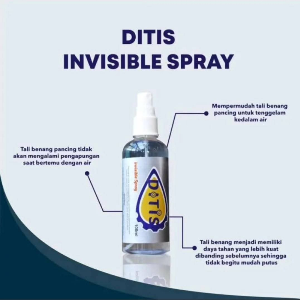 Jual SEMPROTAN INVISIBLE/ DITIS INVISIBLE SPRAY 100ML (UNTUK SENAR ...