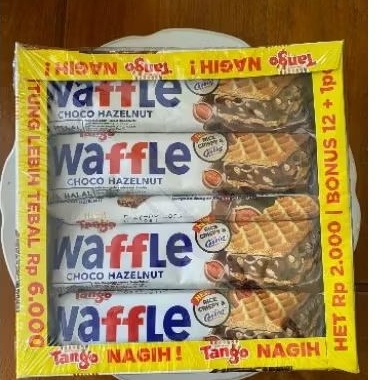 Jual Tango Waffle Choco Hazelnut Isi 12 + 1 Pcs | Shopee Indonesia