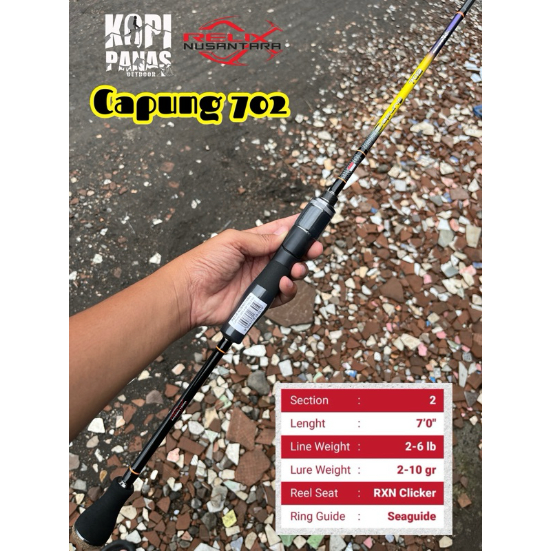 Jual Rod Joran Relix Nusantara Capung 702 2-6 lb ultralight fishing ...