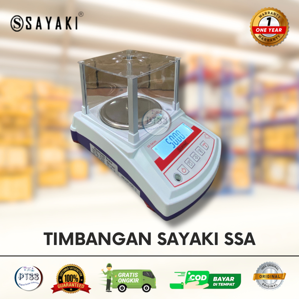 Jual Timbangan Digital SAYAKI SSA 600gr, 1000g, 2000g, 3000gr x 0.01gr / Timbangan Lab SAYAKI ...