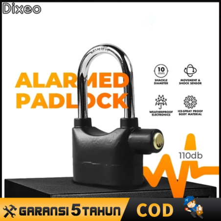 Jual ORIGINAL Gembok Alarm Suara Anti Maling / Gembok Anti Maling ...