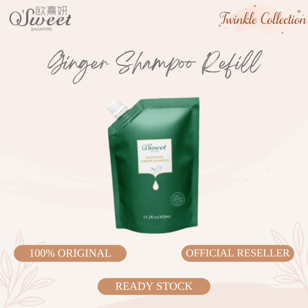 Jual O'Sweet Singapore Ginger Shampoo Kemasan Refill 450ml Osweet ...