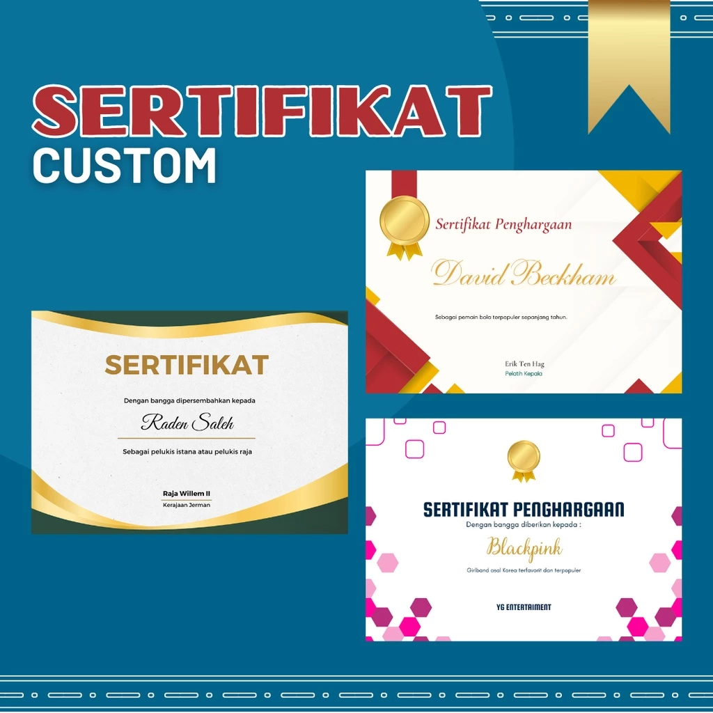 Jual Cetak SERTIFIKAT - PIAGAM UKURAN A4 | Shopee Indonesia