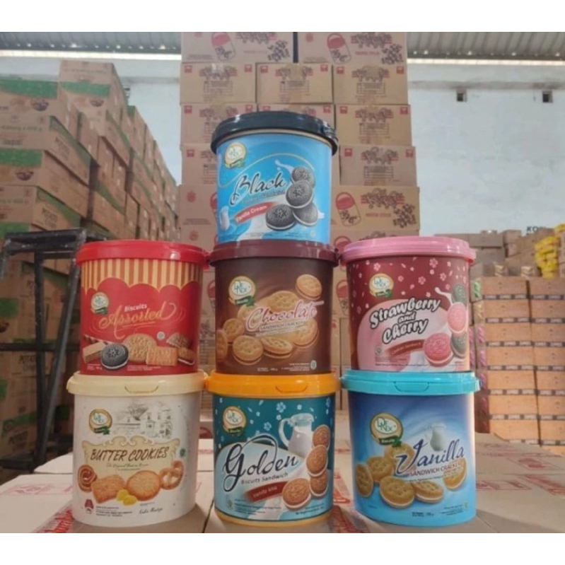 Jual DENEX Biscuits Cookies 350gr ember aneka rasa | Shopee Indonesia