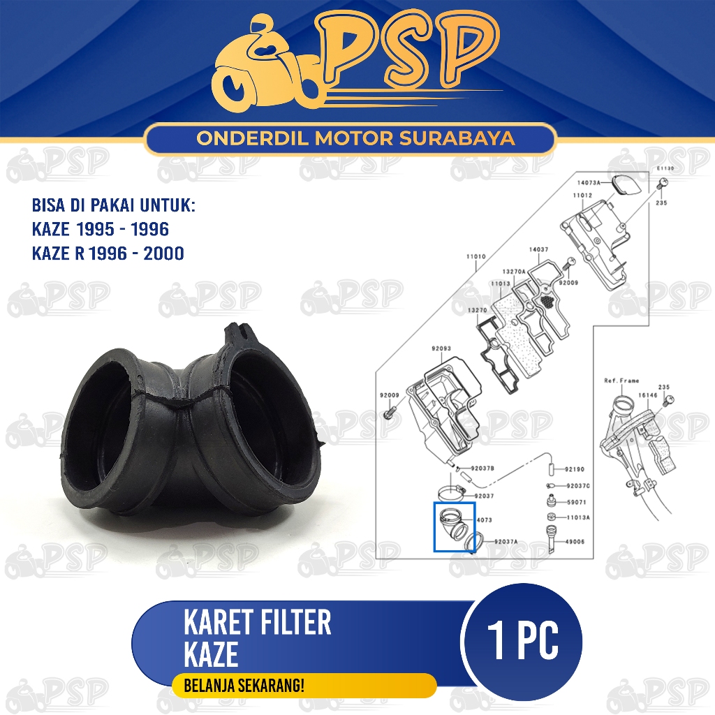 Jual Karet Filter Kaze - Rubber Seat Saringan Udara Hawa CVT Join Joint ...